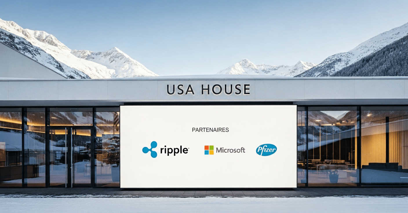 Ripple à Davos 2026 : Sponsor officiel avec Microsoft | ActuCrypto .info